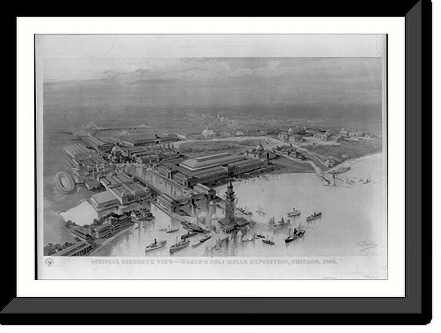 Historic Framed Print, Official birdseye view. World's Columbian ...