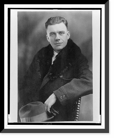 Historic Framed Print, [Olaus Johan Murie, half-length portrait, seated, facing front ...