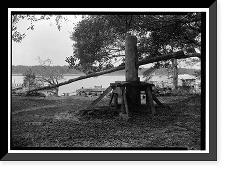 Historic Framed Print, Old Boat Repair Yard, Fowl River, Mon Louis ...