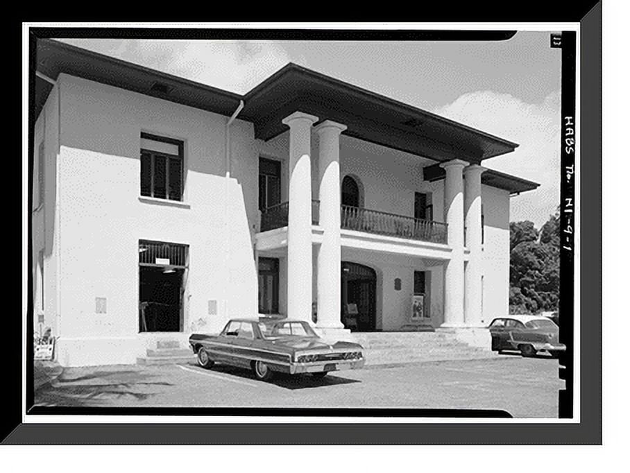 Historic Framed Print, Old Maui Courthouse, Wharf & Canal Streets ...