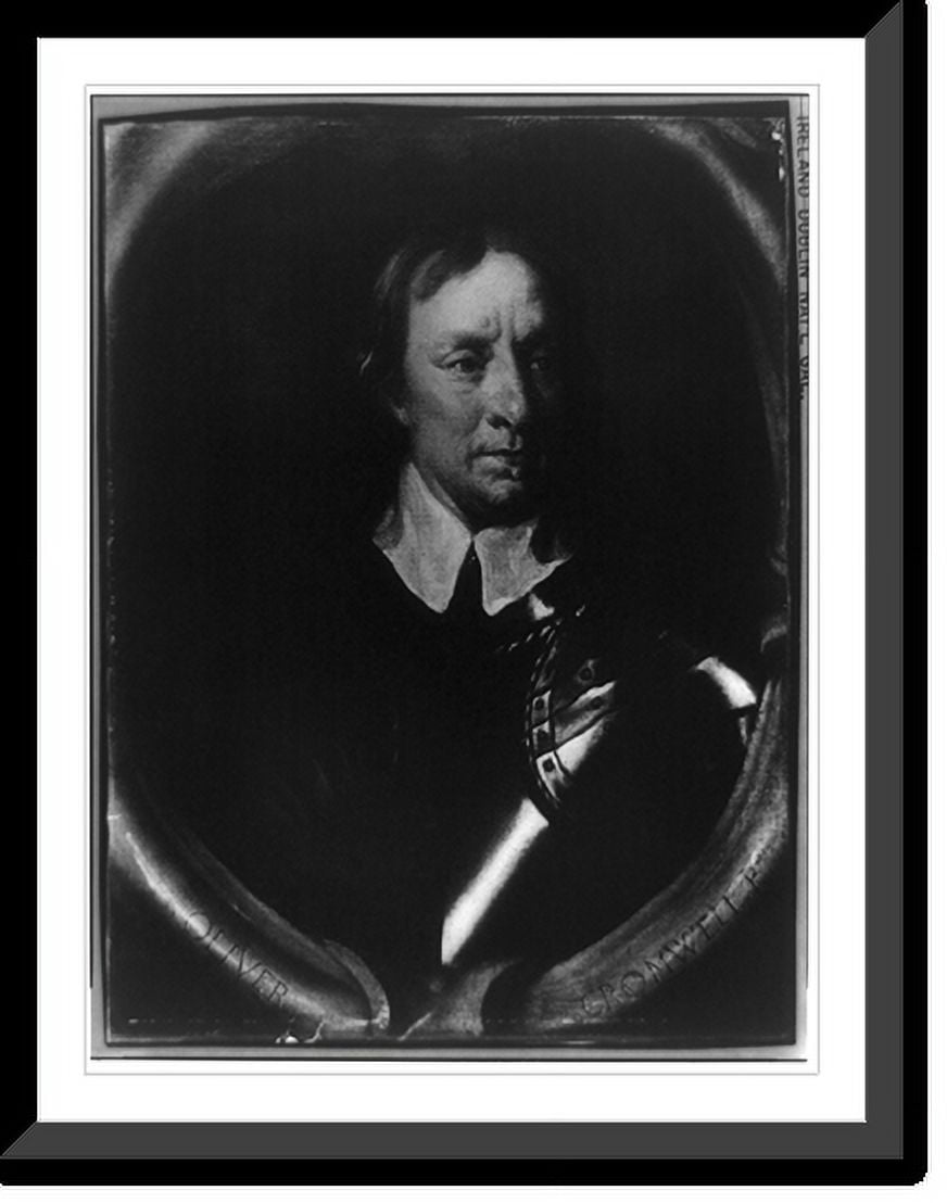 Historic Framed Print, [Oliver Cromwell, head-and-shoulders portrait ...