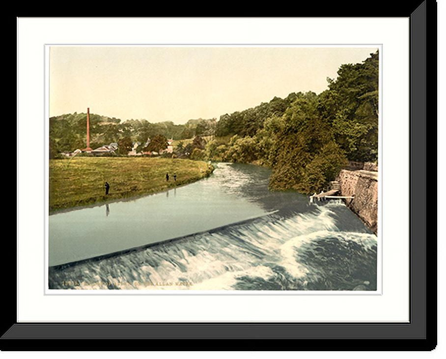 Historic Framed Print, On the Allan Water Bridge of Allan Scotland, 17 ...