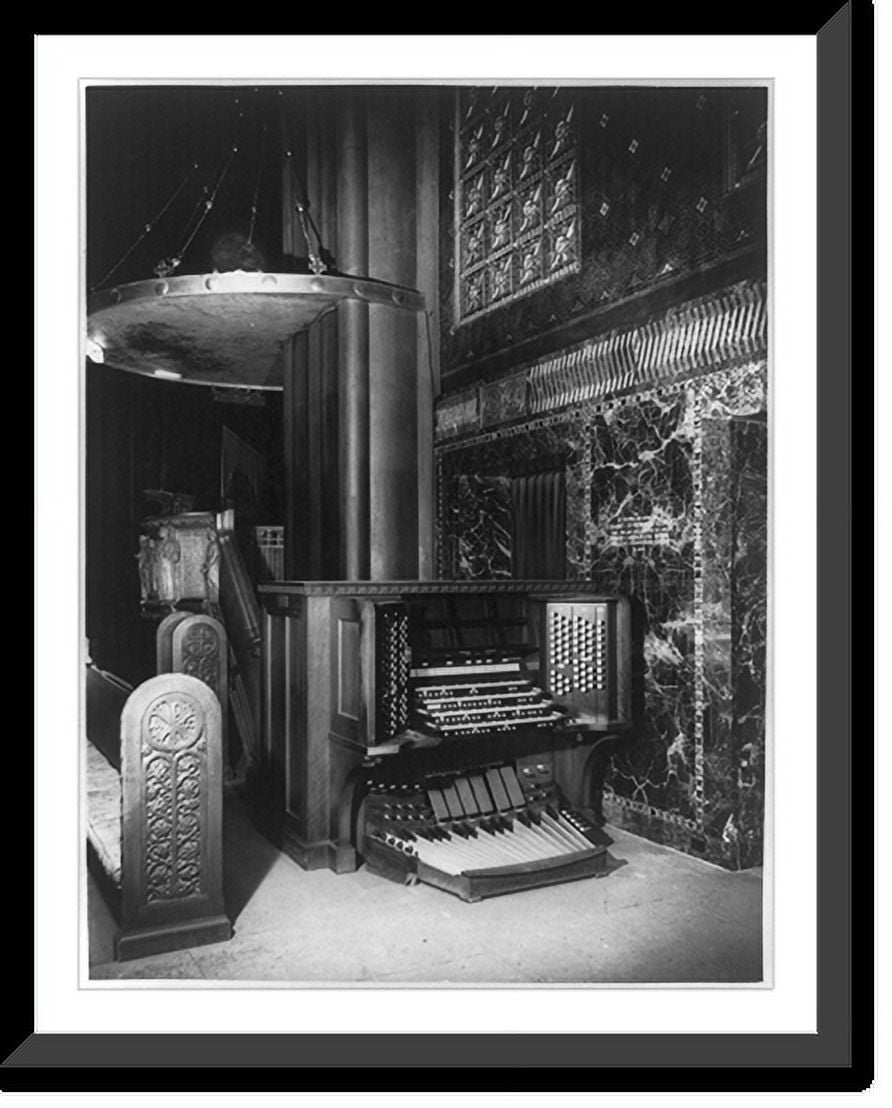 Historic Framed Print, Organ in Trinity Church, Boston, built by Ernest ...