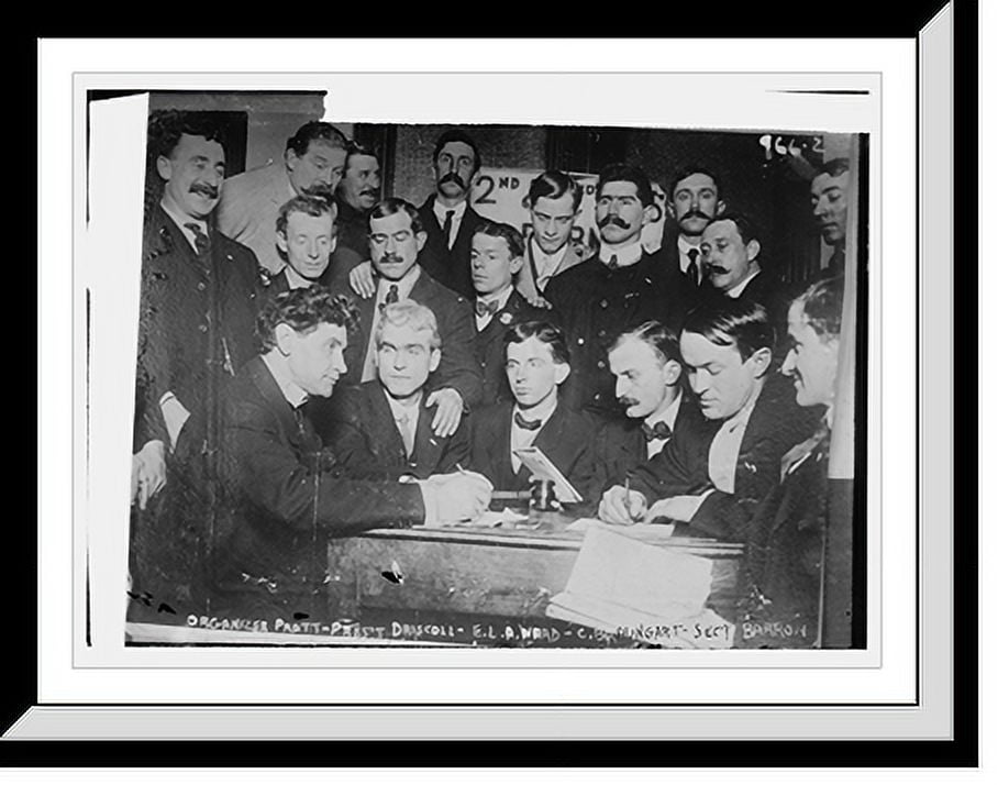 Historic Framed Print, Organizer Pratt, Pres. Driscoll, E.L.A. Ward, C ...