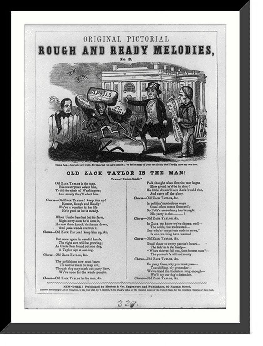 Historic Framed Print, Original pictorial rough and ready melodies. No ...