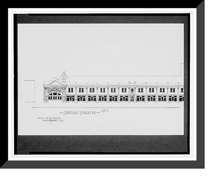 Historic Framed Print, [Oritani Theatre, Main St., Hackensack, New ...