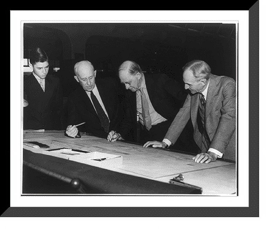 Historic Framed Print, Orville Wright, Charles E. Taylor, Henry Ford ...