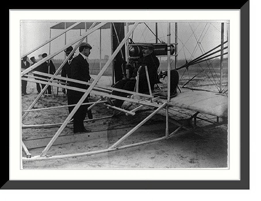 Historic Framed Print, [Orville Wright and Prof. Hugo Hergesell in ...