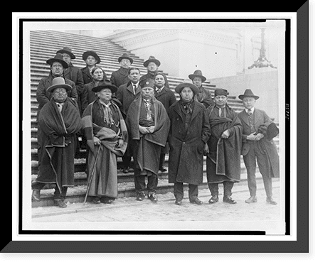 Historic Framed Print, [Osage Indians, including Chief Bacon Rind ...