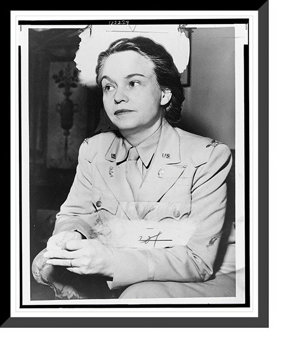 Historic Framed Print, [Oveta Culp Hobby, half-length portrait, seated ...