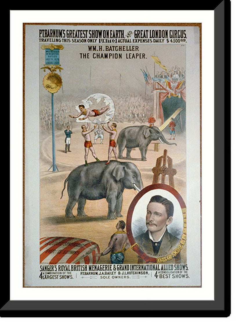 Historic Framed Print, P.T. Barnum's greatest show on earth, and great ...