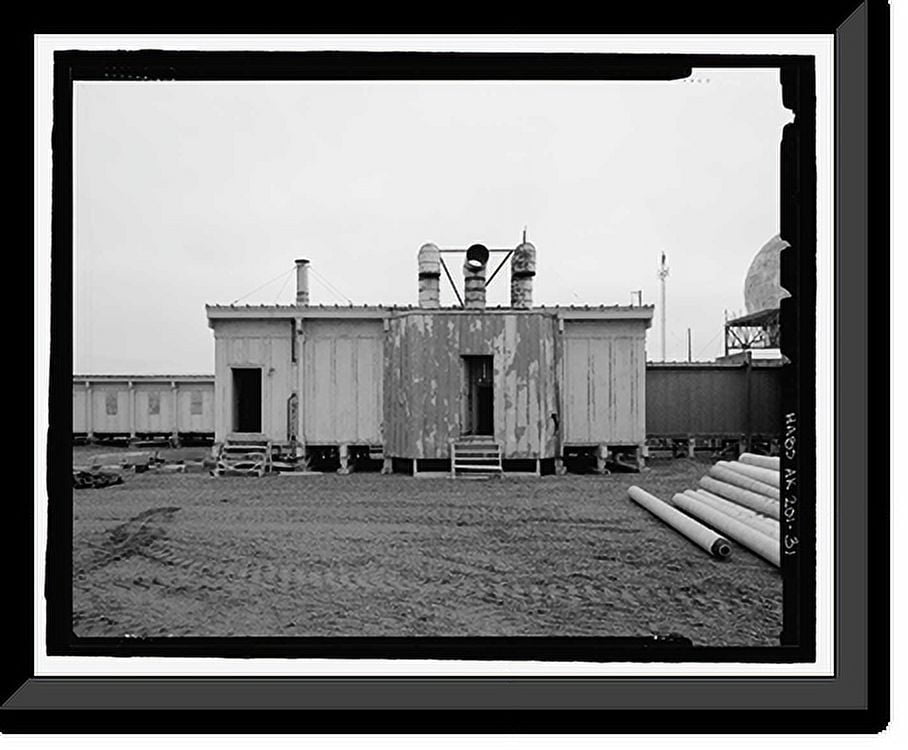 Historic Framed Print, POW-3 Distant Early Warning Line Station, Bullen ...