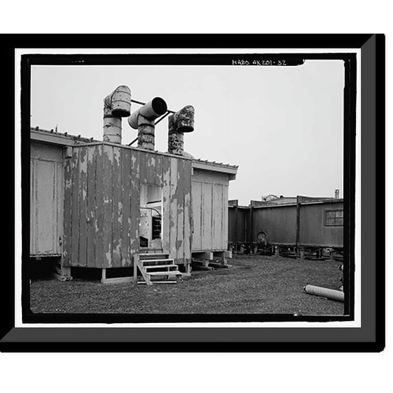 Historic Framed Print, POW-3 Distant Early Warning Line Station, Bullen ...