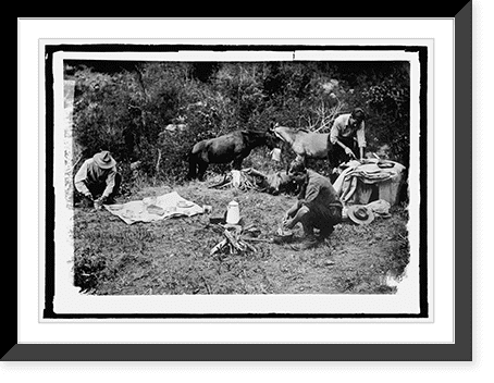 Historic Framed Print, Pack outfit, Pike Nat. Forest, 17-7/8" x 21-7/8 ...