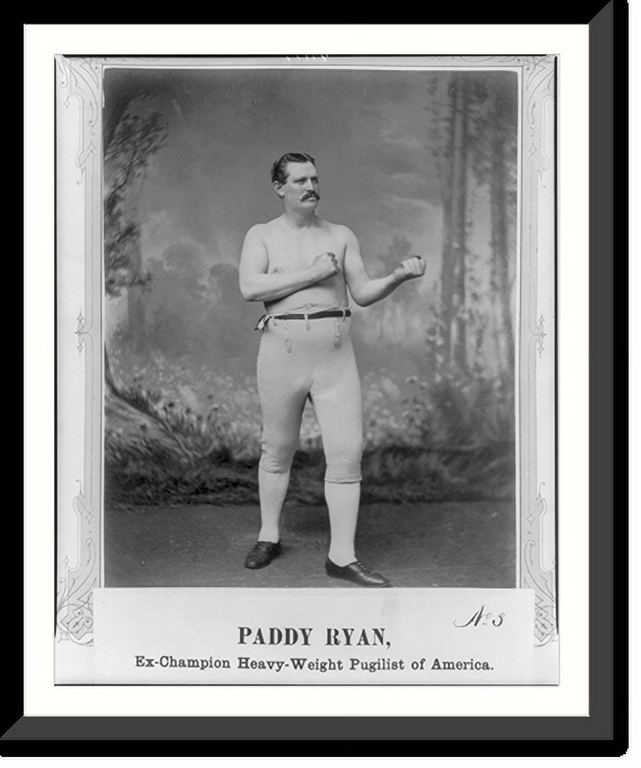 Historic Framed Print, Paddy Ryan, ex-champion heavy-weight pugilist of ...