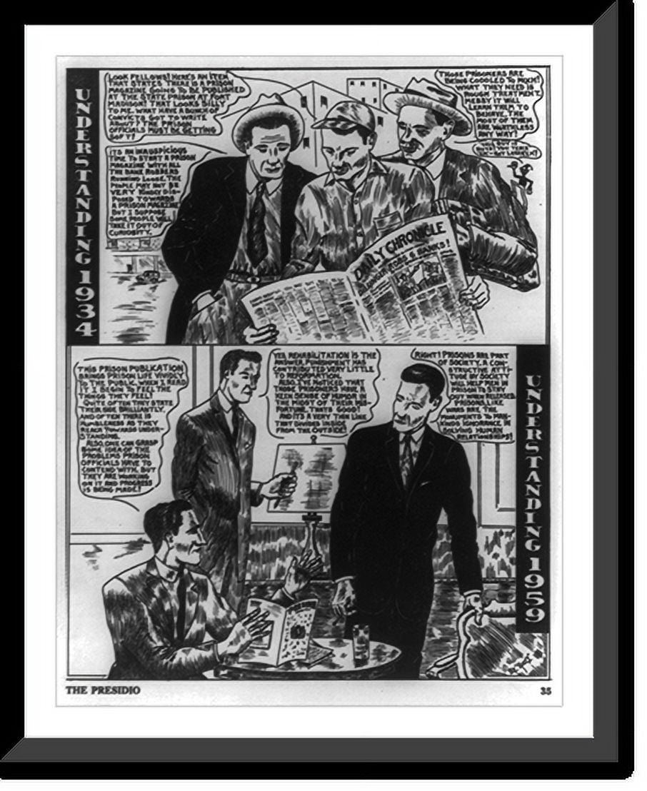 Historic Framed Print, [Page 35 of the Presidio, Iowa state prison ...