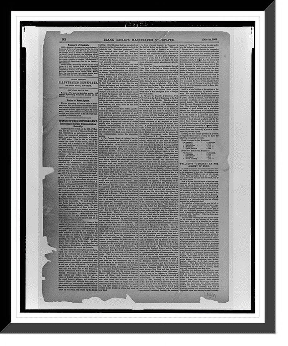 Historic Framed Print, [Page of text from Frank Leslie's illustrated ...