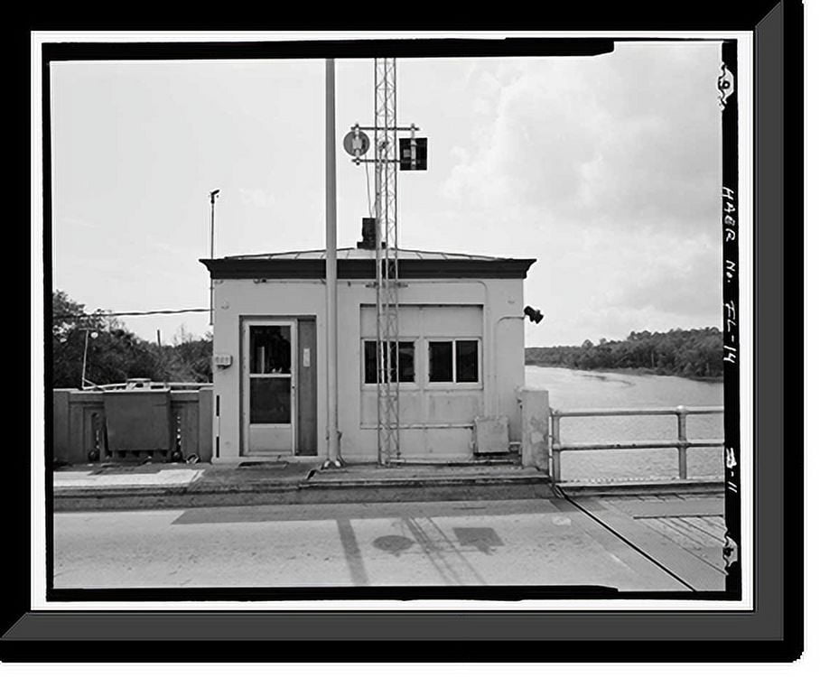 Historic Framed Print, Palm Valley Bridge, County Road 210 spanning ...