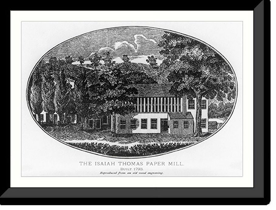 Historic Framed Print, [Papermill trademarks, illus. for LCQJ Apr. 1968 ...