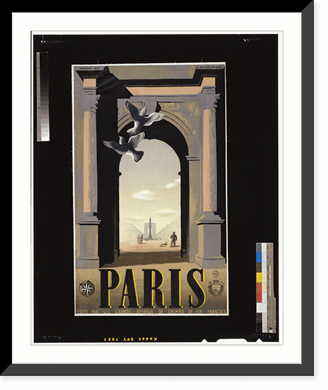 Historic Framed Print, Paris.A.M. Cassandre., 17-7/8" x 21-7/8 ...
