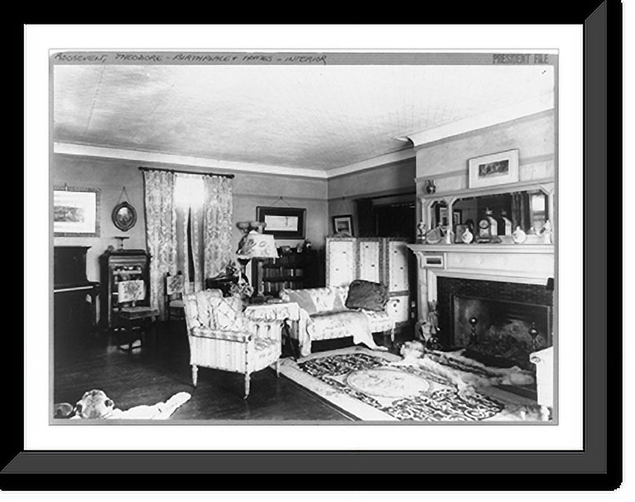 Historic Framed Print, Parlor in home of Theodore Roosevelt, Washington ...