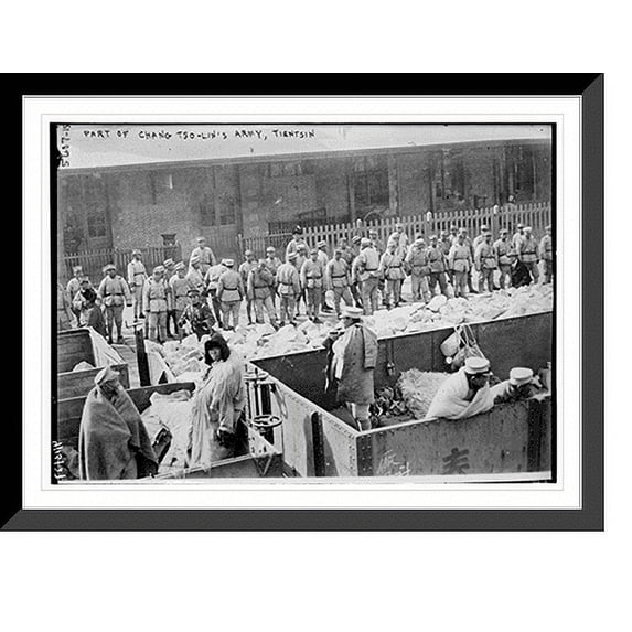 Historic Framed Print, Part of Chang Tso-Lin's Army, Tokyo, Japan, 17-7 ...