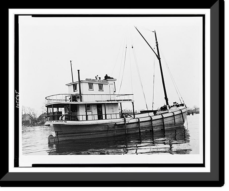 Historic Framed Print, [Party fishing boat, Margaret Atkinson, of ...