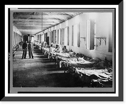 Historic Framed Print, [Patients in yellow fever hospital, Havana, Cuba ...