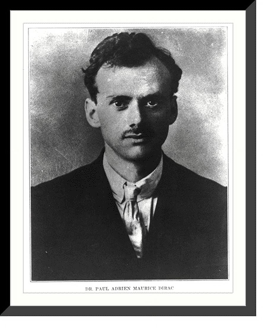 Historic Framed Print, [Paul Adrian Dirac, bust portrait], 17-7/8" x 21 ...