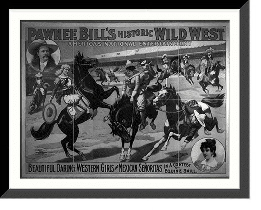 Historic Framed Print, Pawnee Bill's Historic Wild West. Beautiful ...