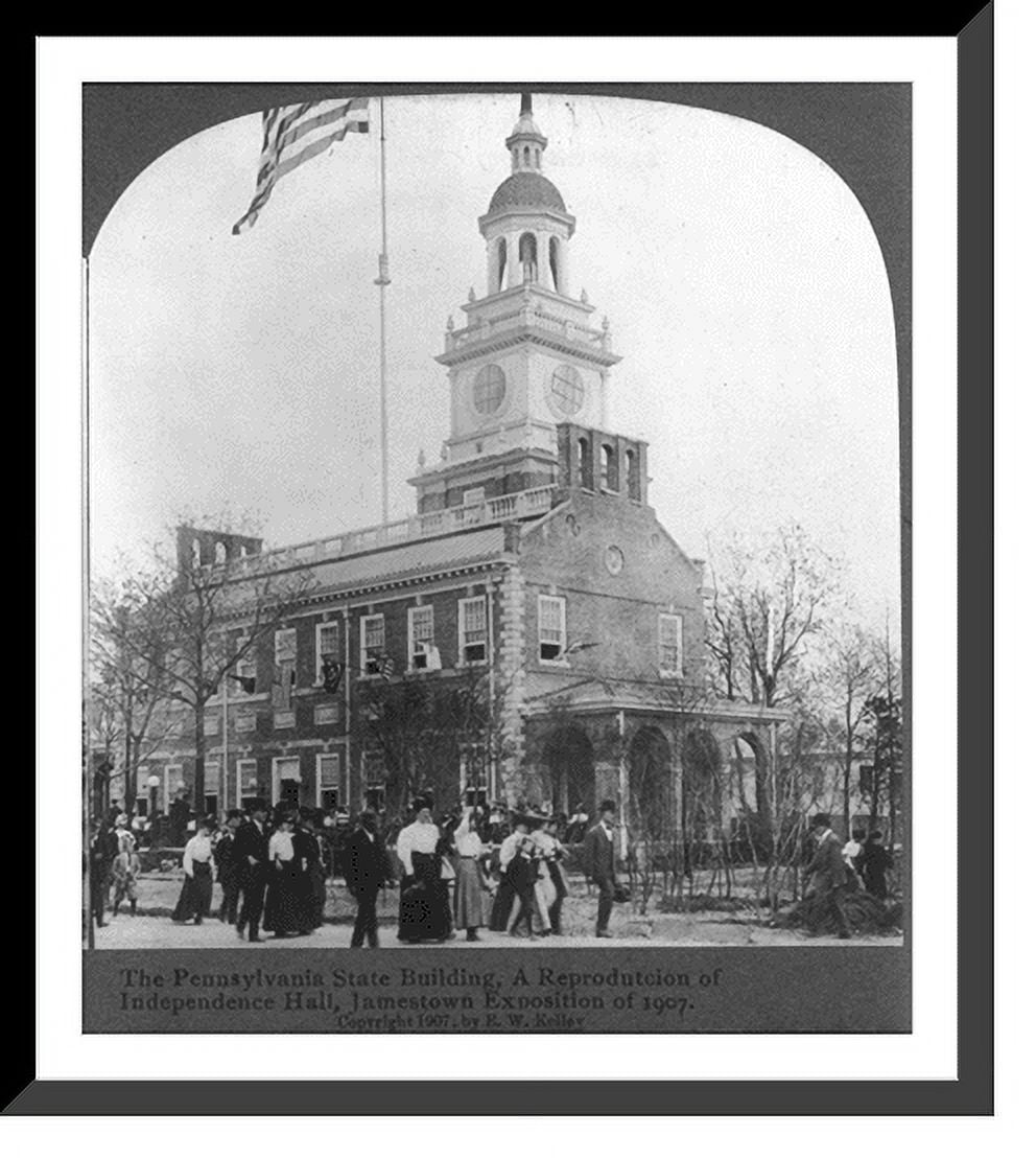 Historic Framed Print, The Pennsylvania State Building, a reproduction ...