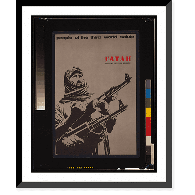 Historic Framed Print, People of the third world salute : Fatah ...