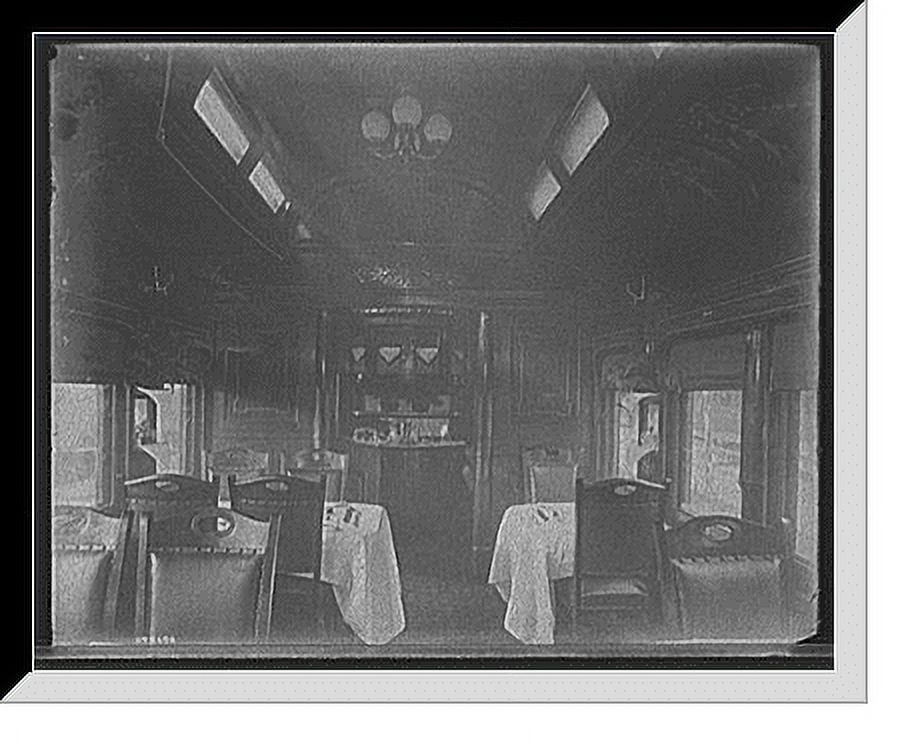 Historic Framed Print, [Pere Marquette Railroad parlor car, cafe], 17-7 ...