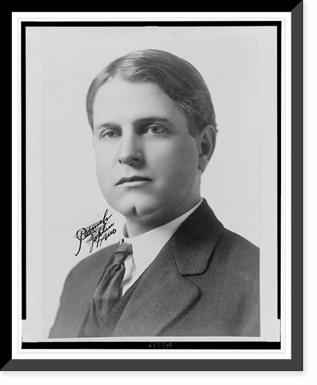 Historic Framed Print, [Perl Decker, head-and-shoulders portrait ...
