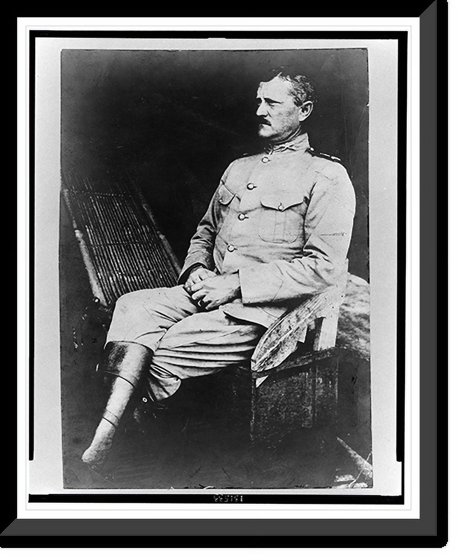 Historic Framed Print, Pershing, Capt. John J., 15th Cavalry. Moro ...