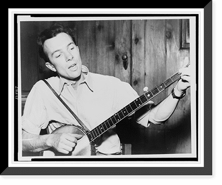 Historic Framed Print, [Pete Seeger, head-and-shoulders portrait ...