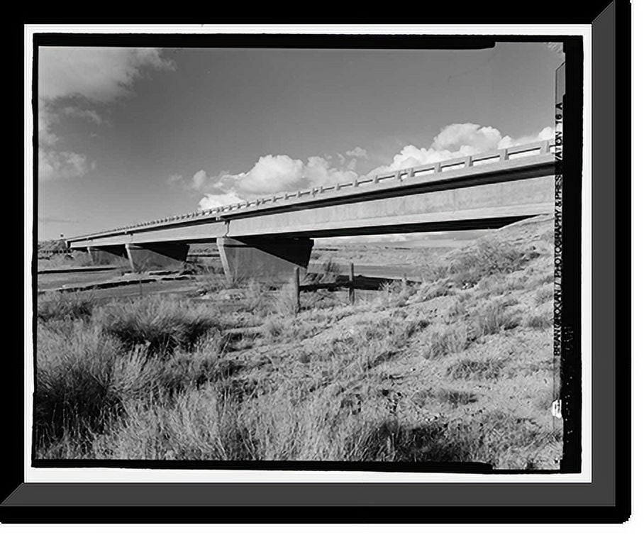 Historic Framed Print, Petrified Forest National Park Roads & Bridges ...