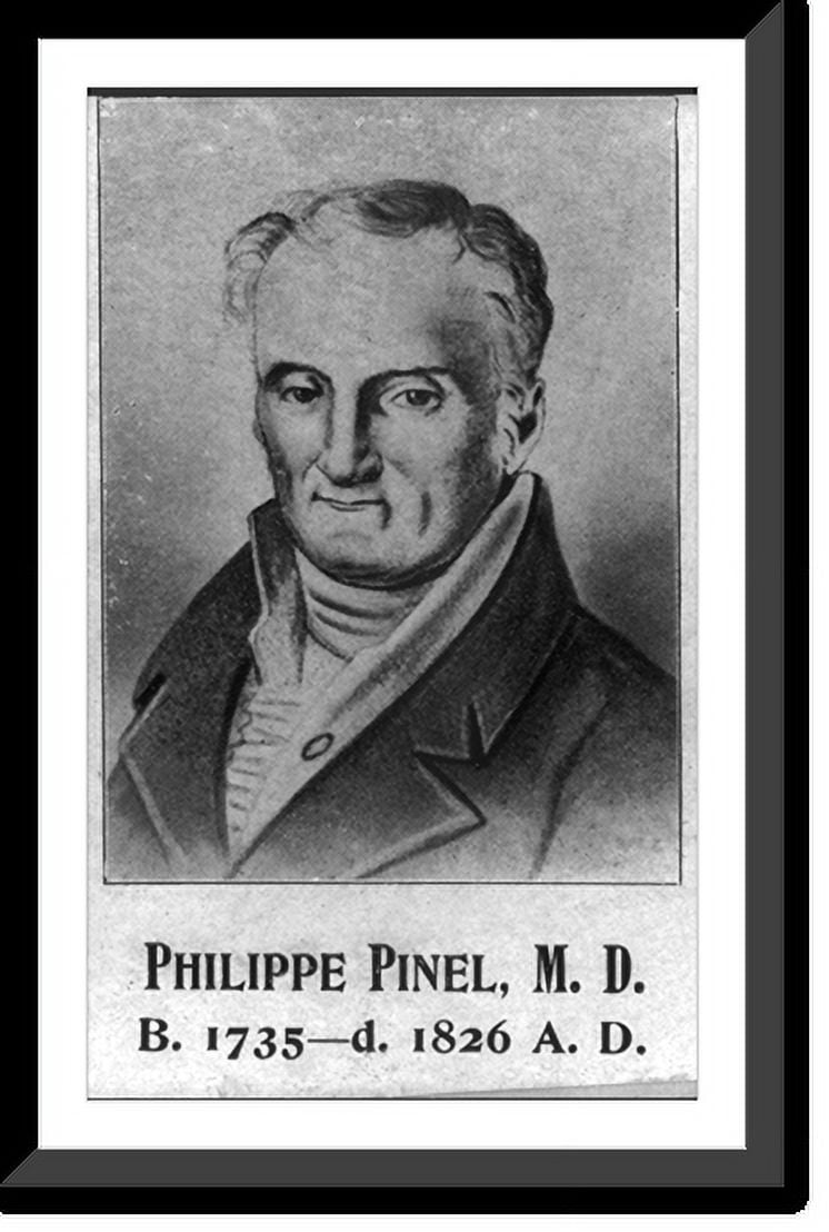 Historic Framed Print, [Philippe Pinel, 1745-1826, bust portrait ...