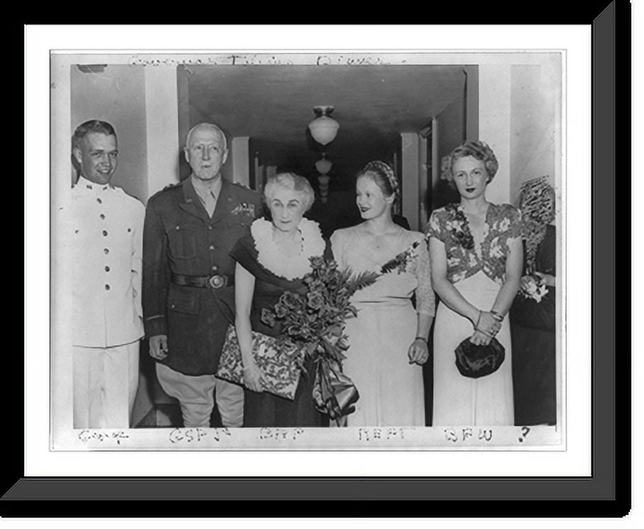 Historic Framed Print, [Photo from Patton Papers in MSS Div.: George ...