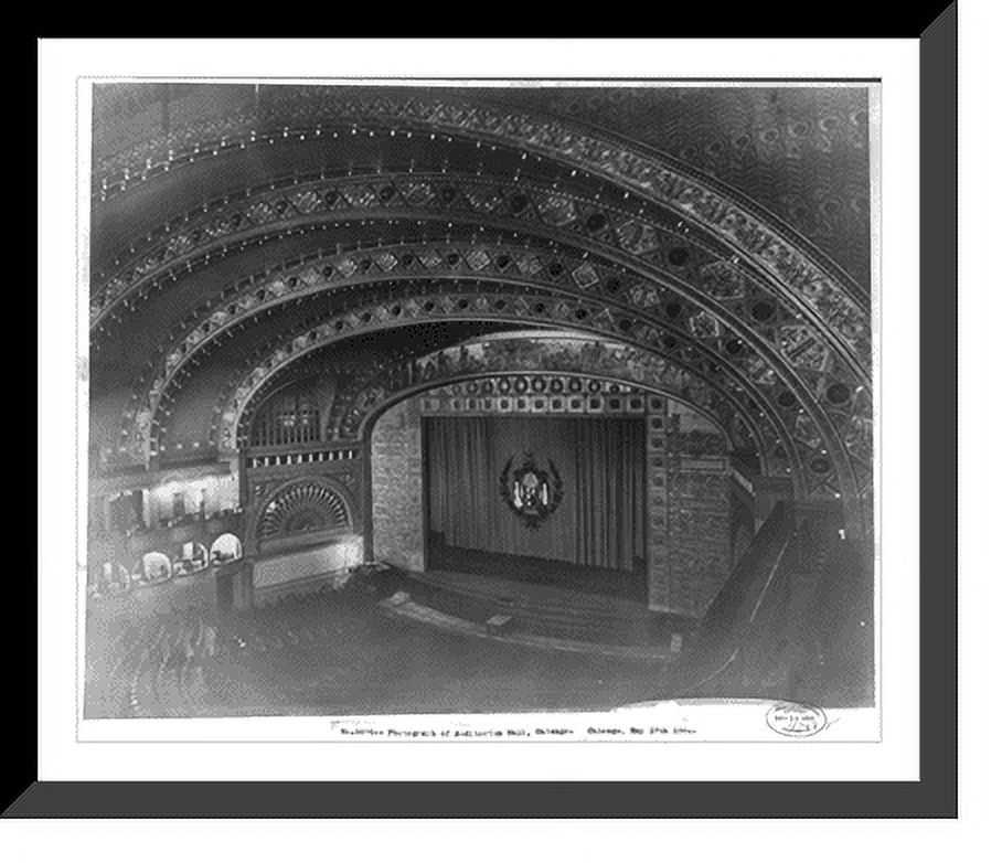 Historic Framed Print, Photograph of Auditorium, Chicago, May 17th ...