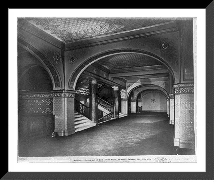 Historic Framed Print, Photograph of Auditorium Foyer, Chicago, May ...