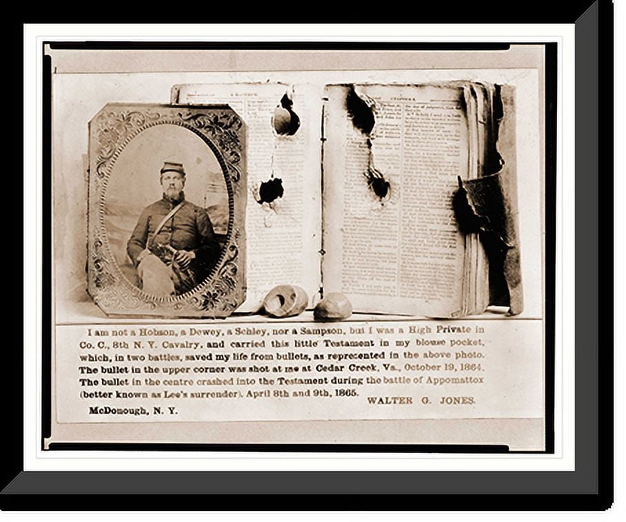 Historic Framed Print, Photograph of Walter G. Jones Pvt. 8th New York ...