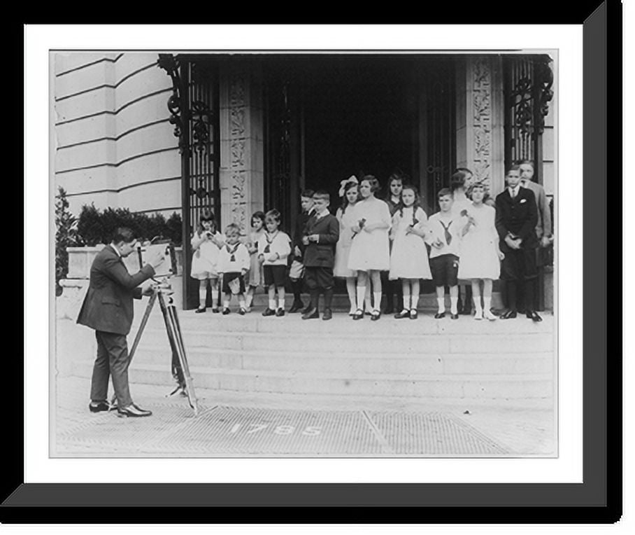 Historic Framed Print, Photographer Herbert French photographing ...