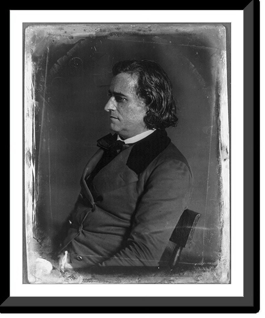 Historic Framed Print, [Pierre Soule, half-length portrait, seated ...