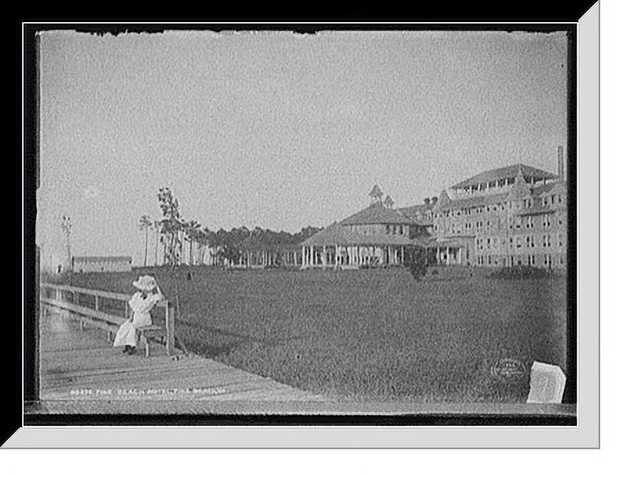 Historic Framed Print, Pine Beach Hotel, Pine Beach, Va., 17-7/8" x 21 ...