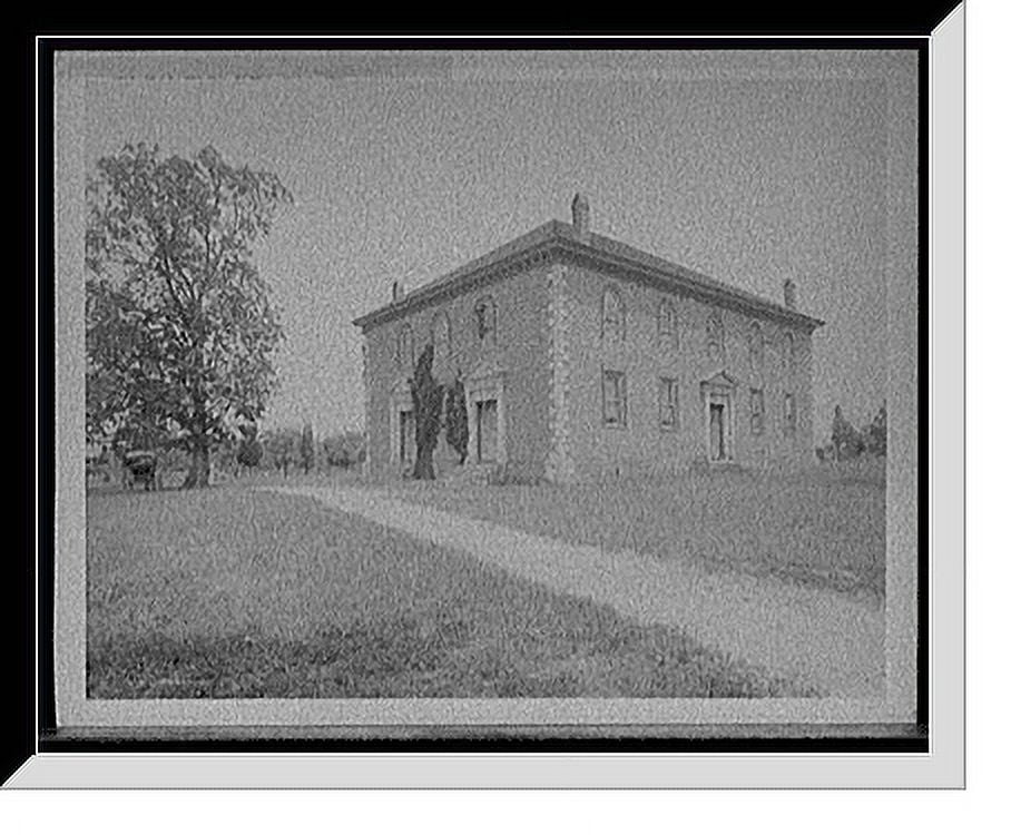 Historic Framed Print, Pohick Church, 1773 plans by Gen. [George] Washington, 17-7/8" x 21-7/8 ...