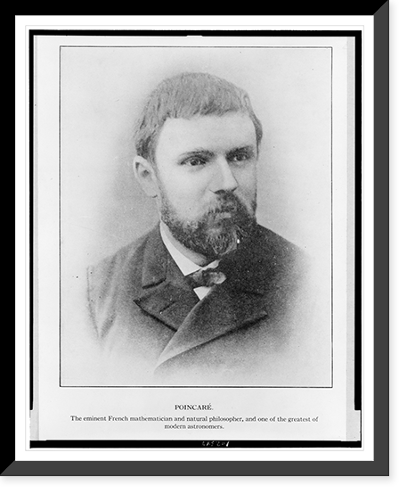 Historic Framed Print, Poincaré, the eminent French mathematician and ...