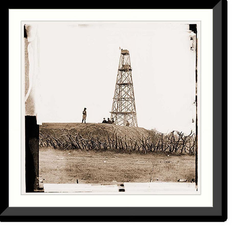 Historic Framed Print, Point of Rocks Virginia (vicinity). Signal tower ...
