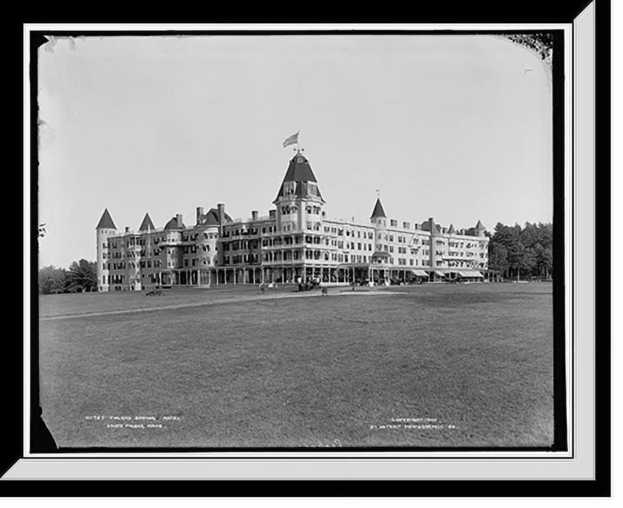Historic Framed Print, Poland Spring Hotel, South Poland, Maine, 17-7/8 ...