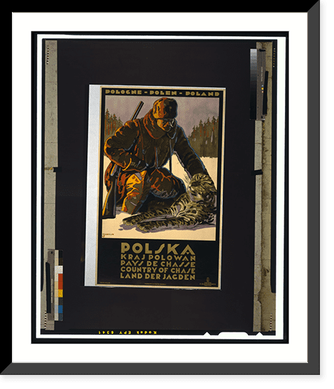 Historic Framed Print, Polska. Kraj polowań.S. Norblin., 17-7/8" x 21-7 ...